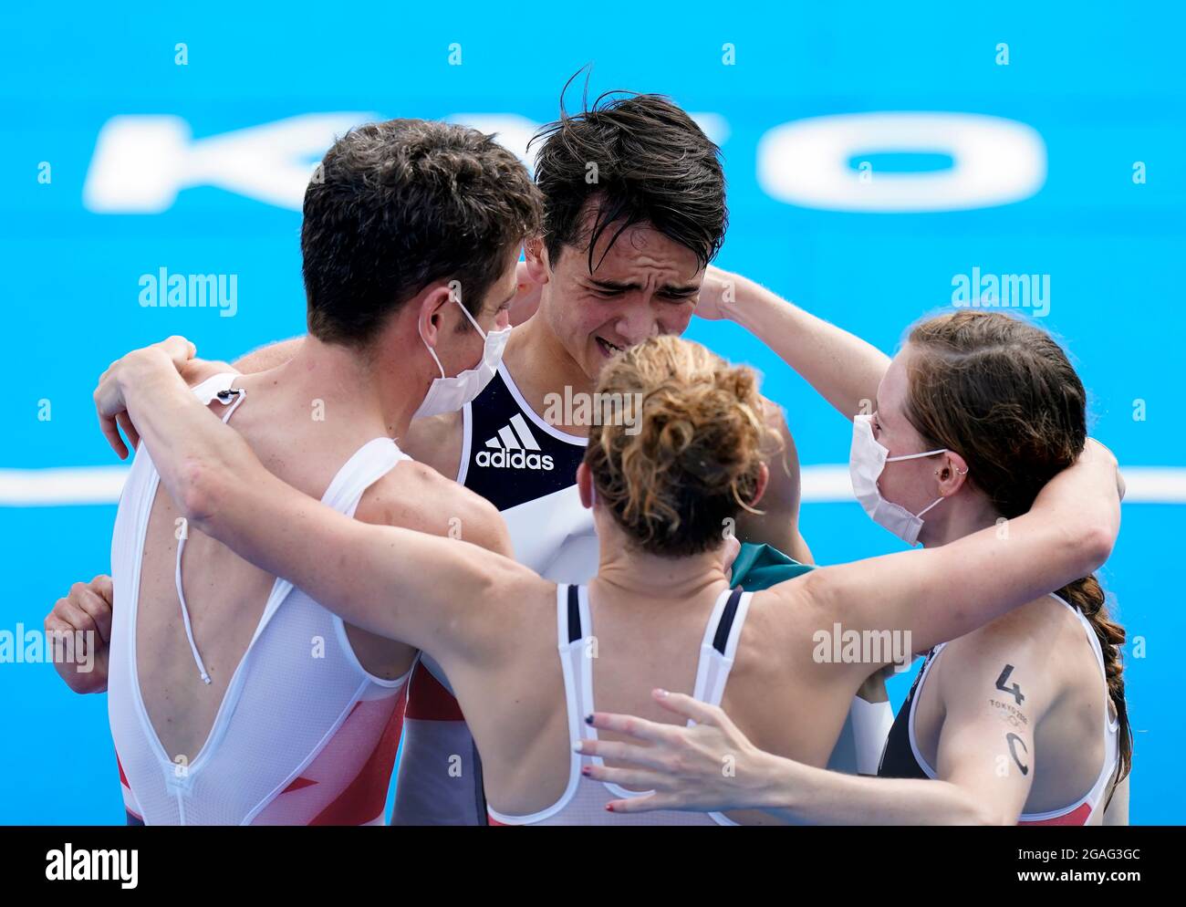 Great Britain's Jonathan Brownlee, Alex Yee, Jessica Learmonth and ...