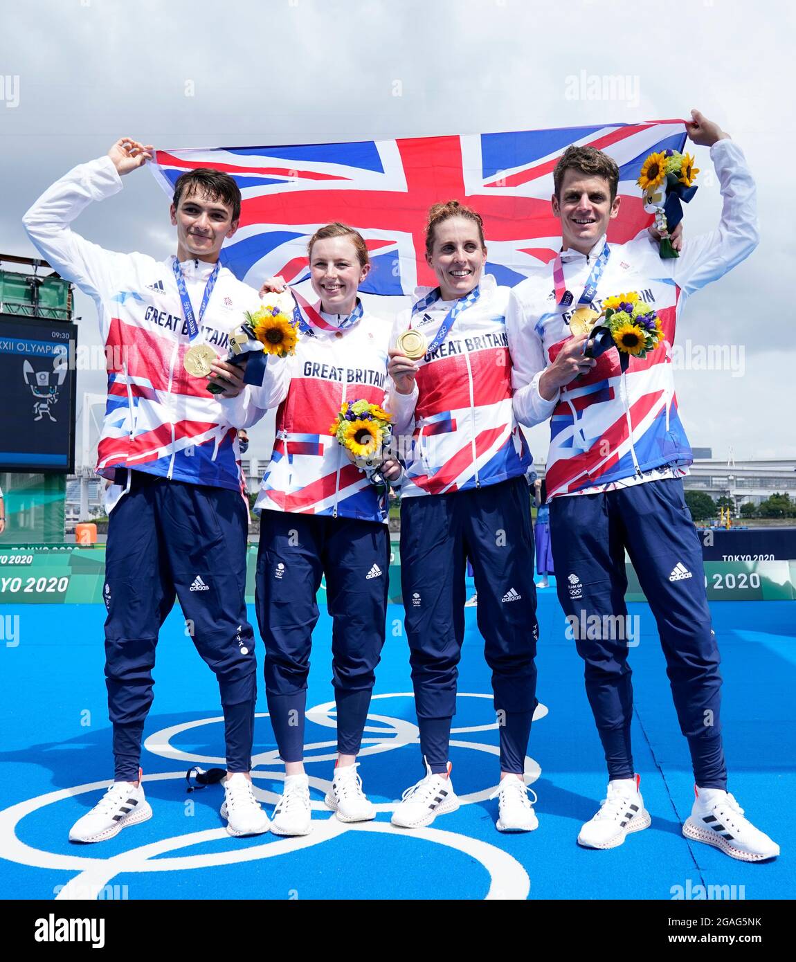 Great Britain's Alex Yee, Georgia Taylor-Brown Jessica Learmonth and ...