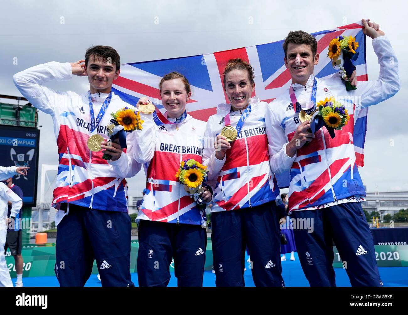 Great Britain's Alex Yee, Georgia Taylor-Brown Jessica Learmonth and ...