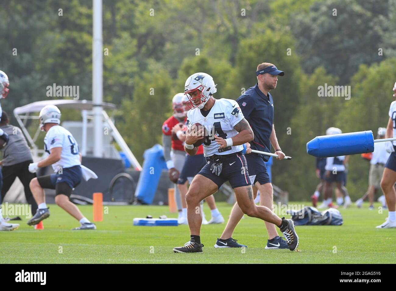 Friday, July 30, 2021: New England Patriots running back Tyler Gaffney ...