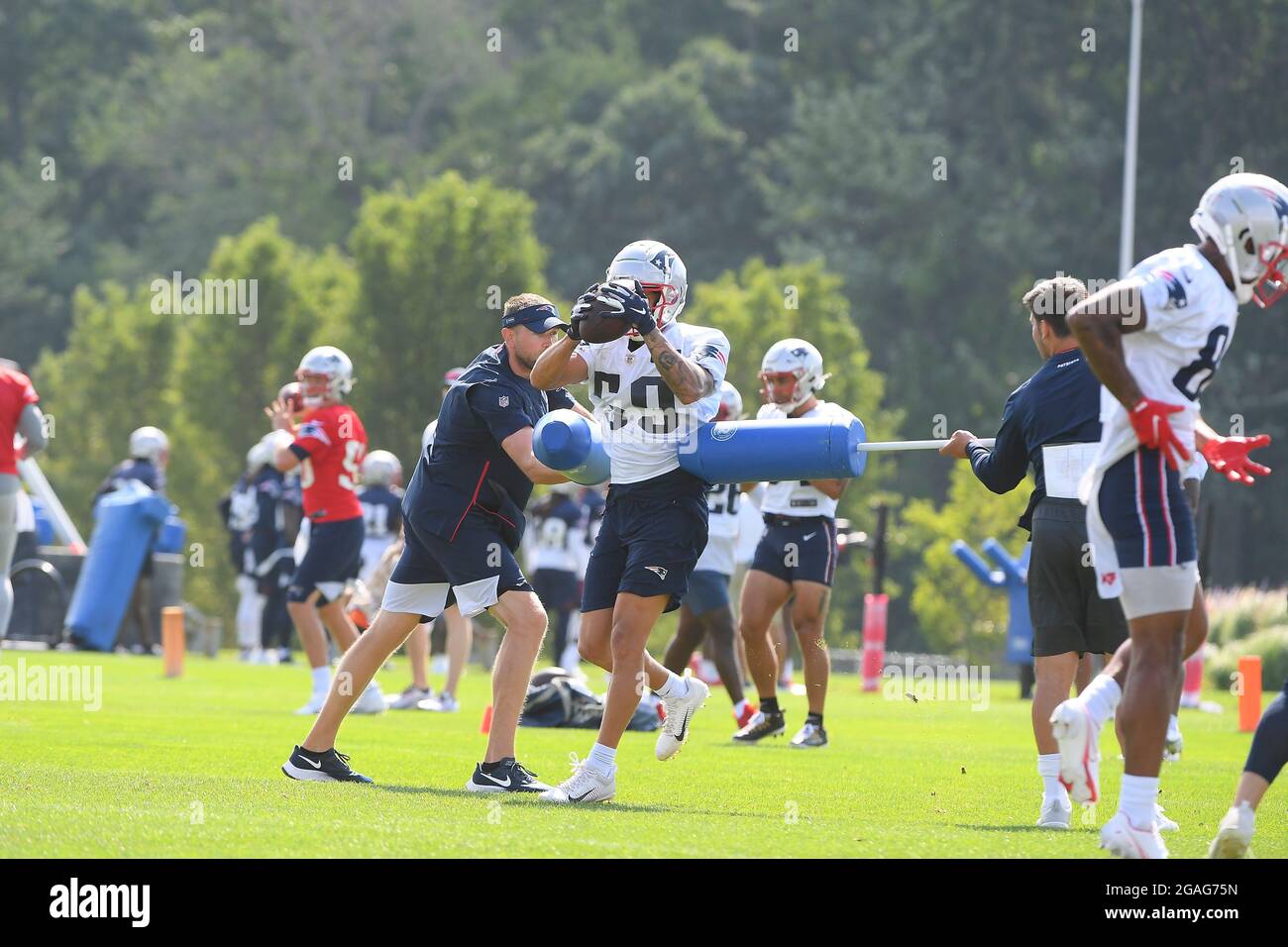 Friday, July 30, 2021: New England Patriots wide receiver Tre Nixon (59 ...