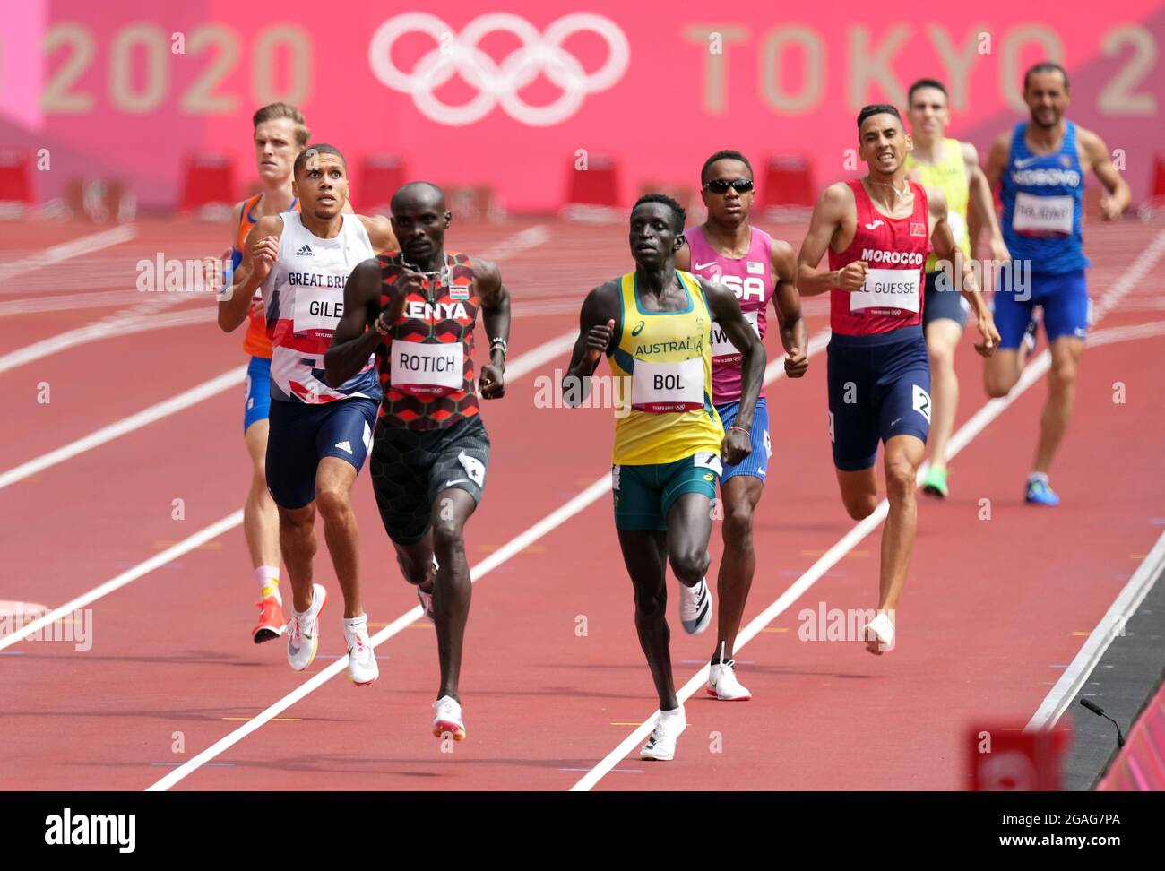 Great Britain's Elliot Giles in action in the Men's 800m heats during ...
