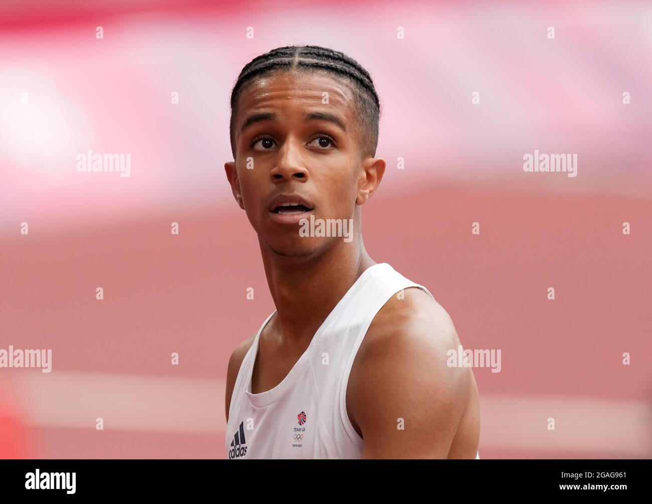 Great Britain's Daniel Rowden reacts after finishing second in the Men ...