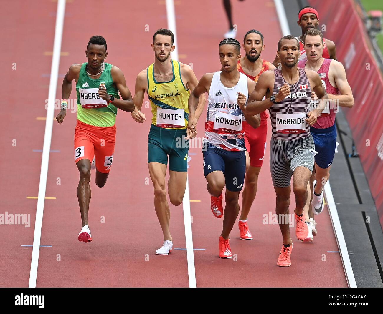 Tokyo, Japan. 31st July, 2021. Brandon McBride (1st R, front) of Canada ...