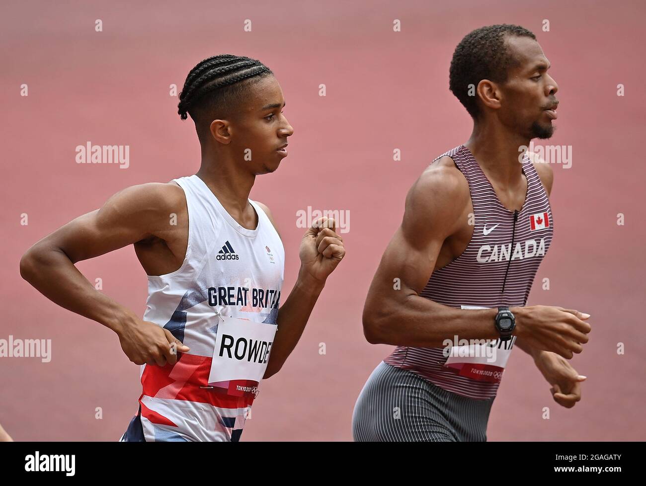 Tokyo, Japan. 31st July, 2021. Brandon McBride (R) of Canada and Daniel ...