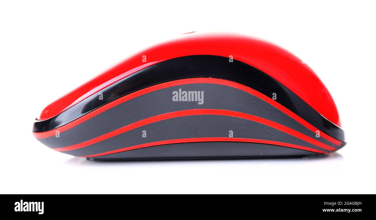 Wireless computer mouse isolated on white background Stock Photo - Alamy