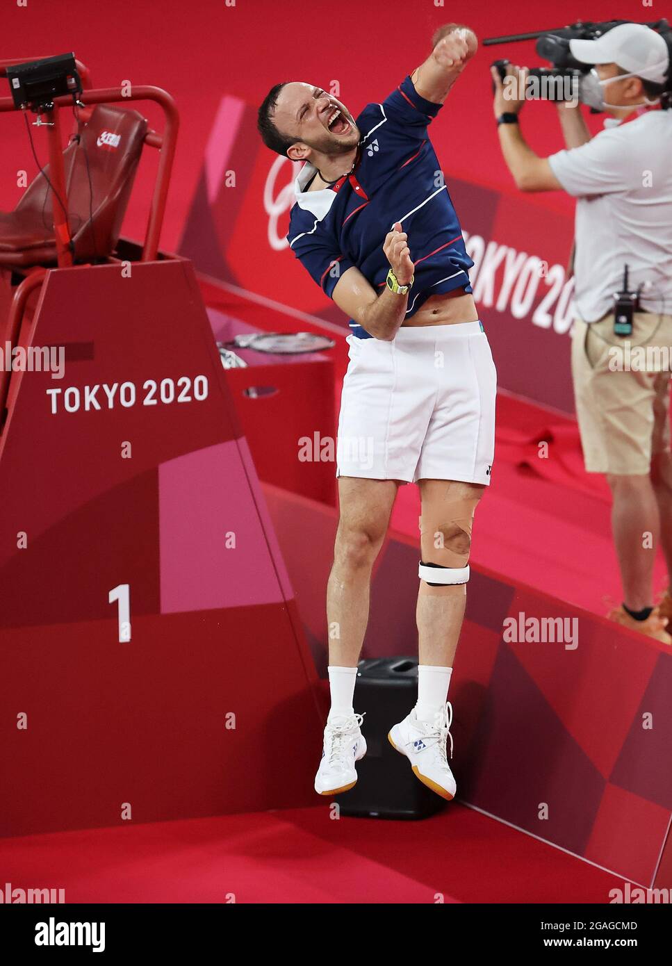 Tokyo, Japan. 31st July, 2021. Kevin Cordon of Guatemala celebrates ...
