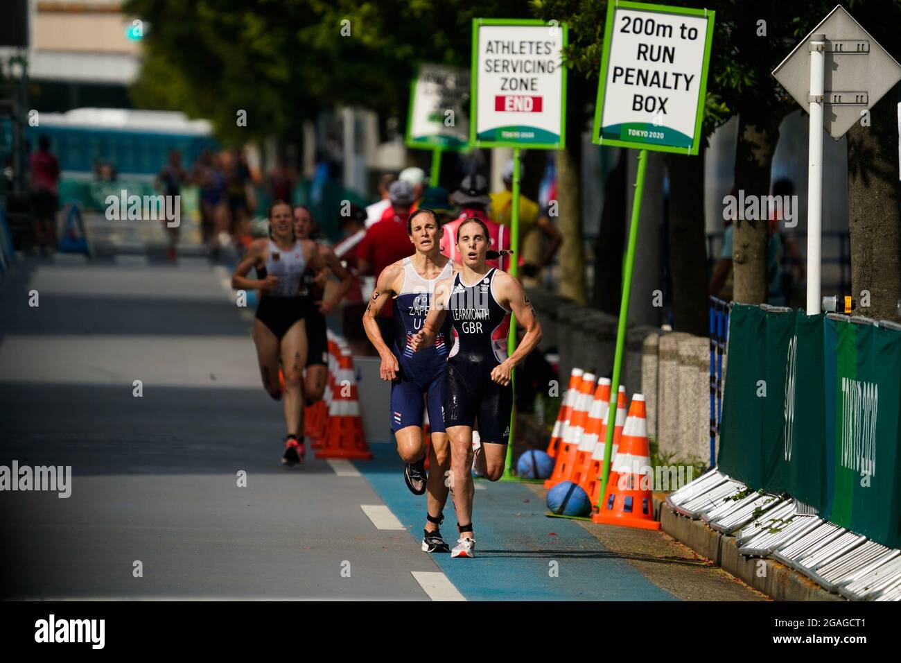 Tokyo, Japan. 31st July, 2021. (L-R) Katie ZAFERES (USA), Jessica ...