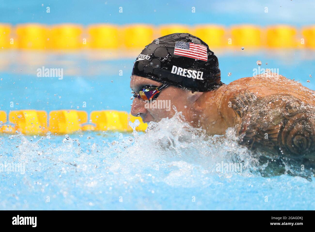 Tokyo, Japan. 31st July, 2021. Swimming: Olympics, 100m butterfly, men ...