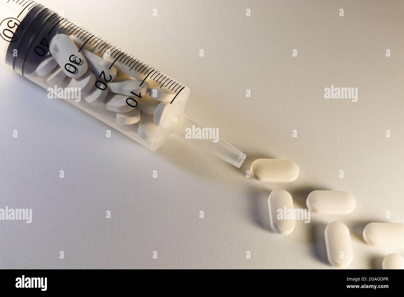 Medical Syringe Pill Injection Medication Remedy Concept Stock Photo ...