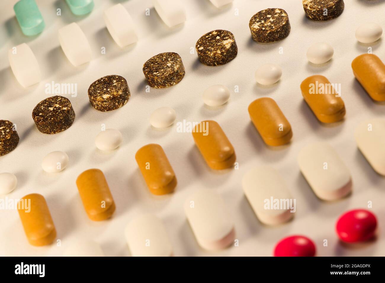 Bad Medicine Pattern Abstract With Various Prescription Drugs Stock ...