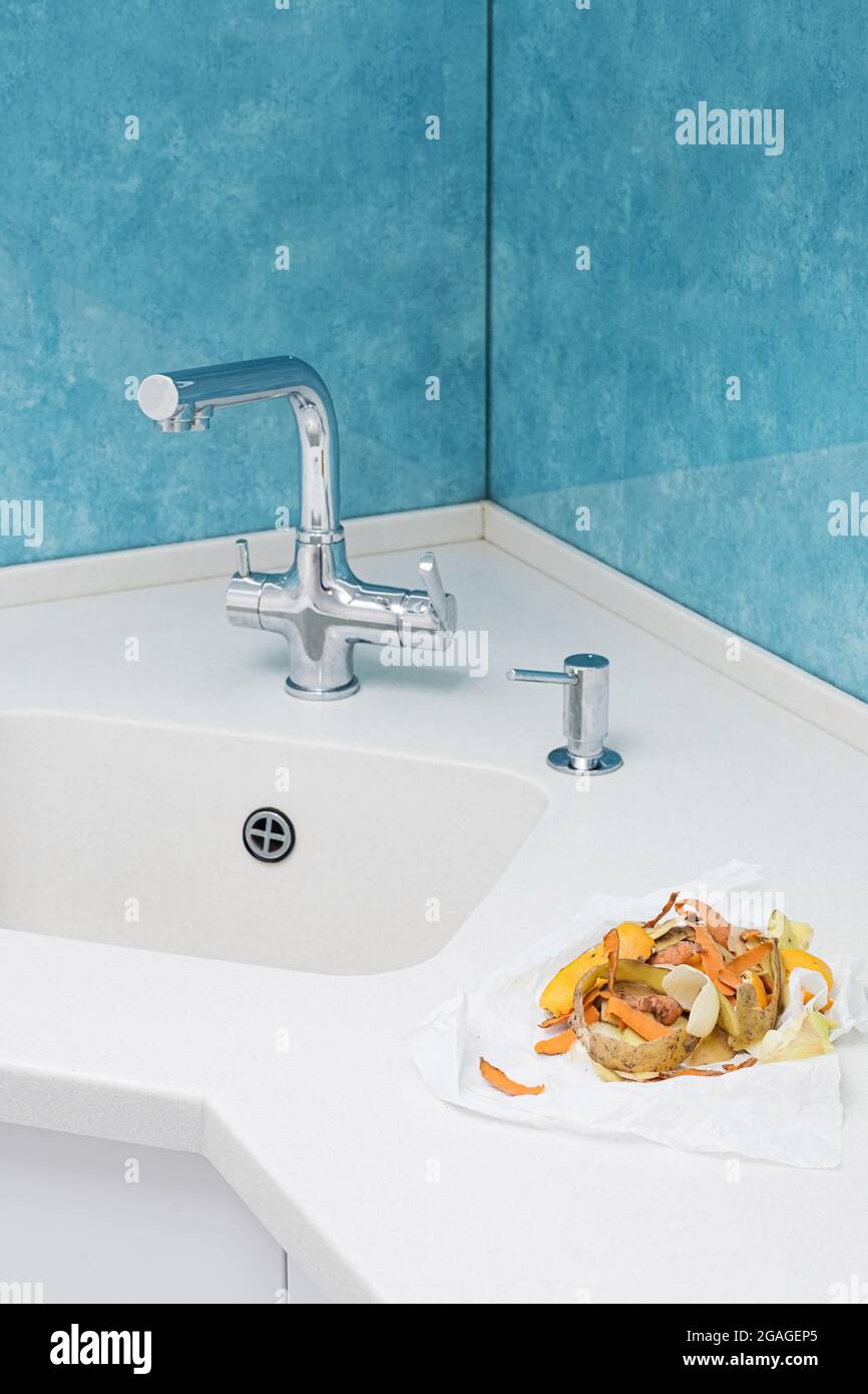 Compost From Vegetable Leftovers in Kitchen, Recycling Organic Food ...