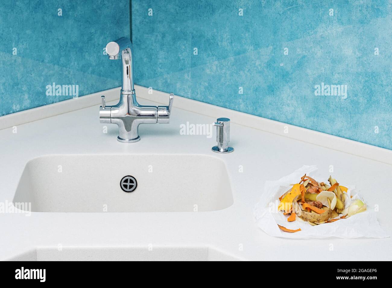 Compost From Vegetable Leftovers in Kitchen, Recycling Organic Food ...