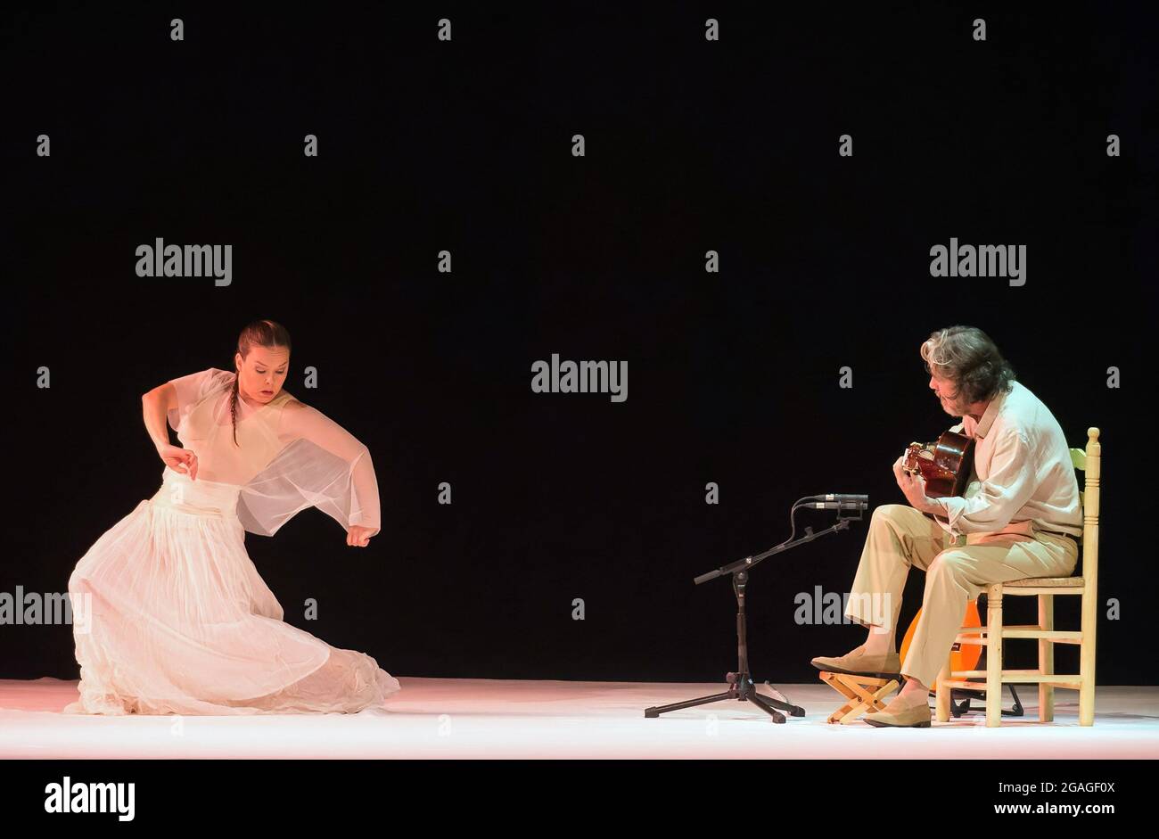 Spanish flamenco dancer Rocio Molina performs live on the stage during ...