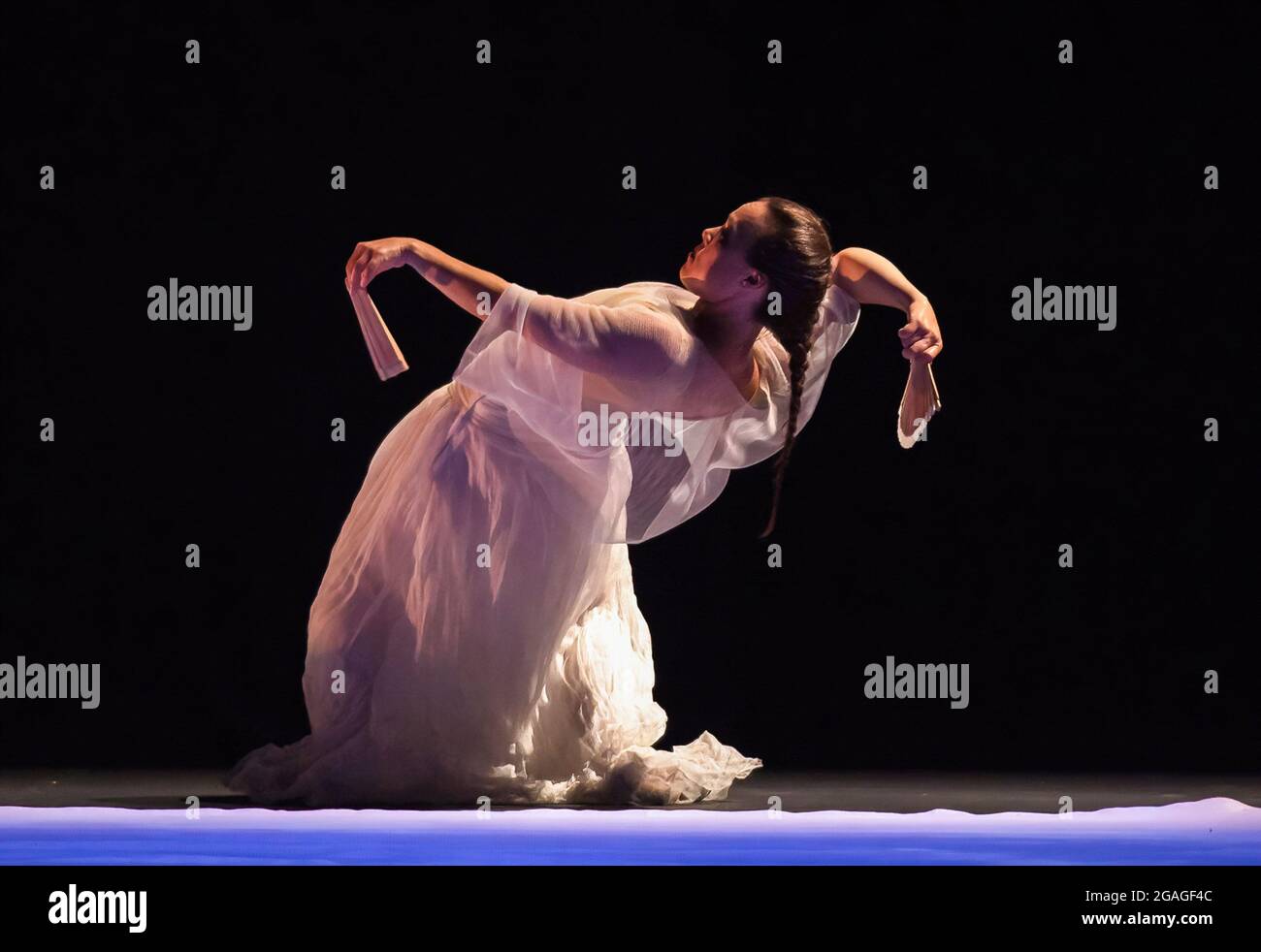 Spanish flamenco dancer Rocio Molina performs live on the stage during ...