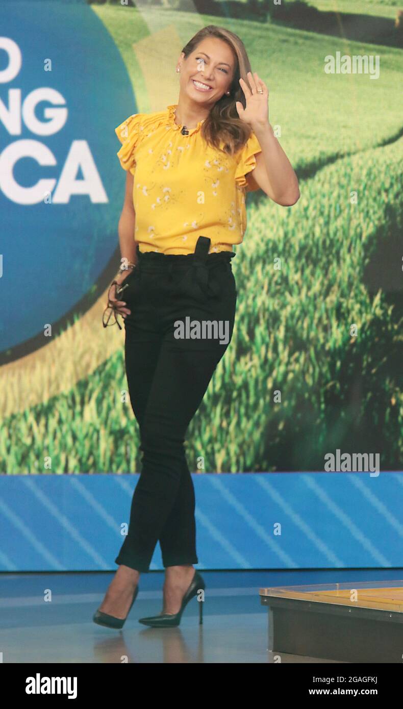 New York, NY, USA. 30th July, 2021. Ginger Zee on the set of Good ...