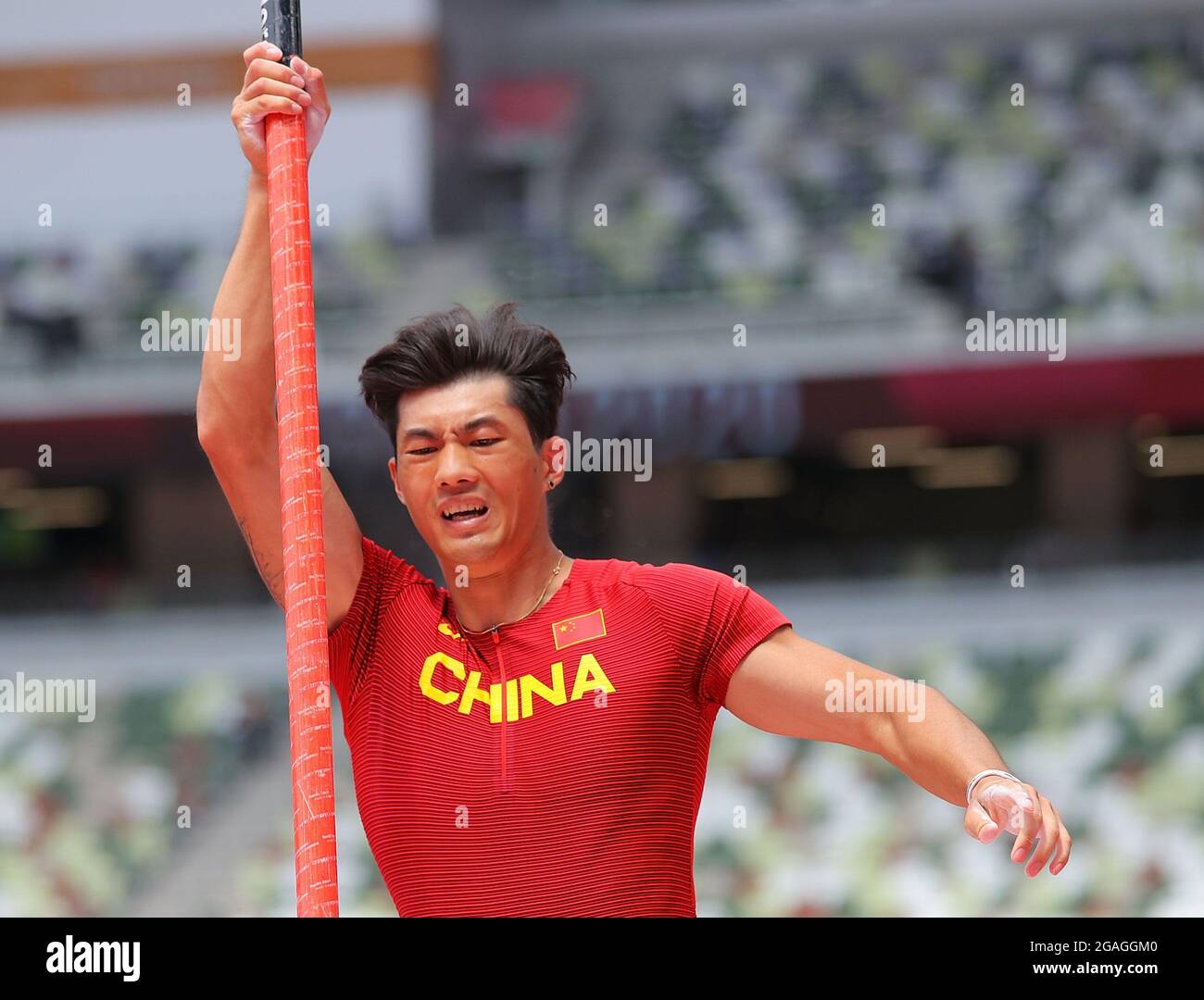 Tokyo, Japan. 31st July, 2021. Huang Bokai of China competes during the ...