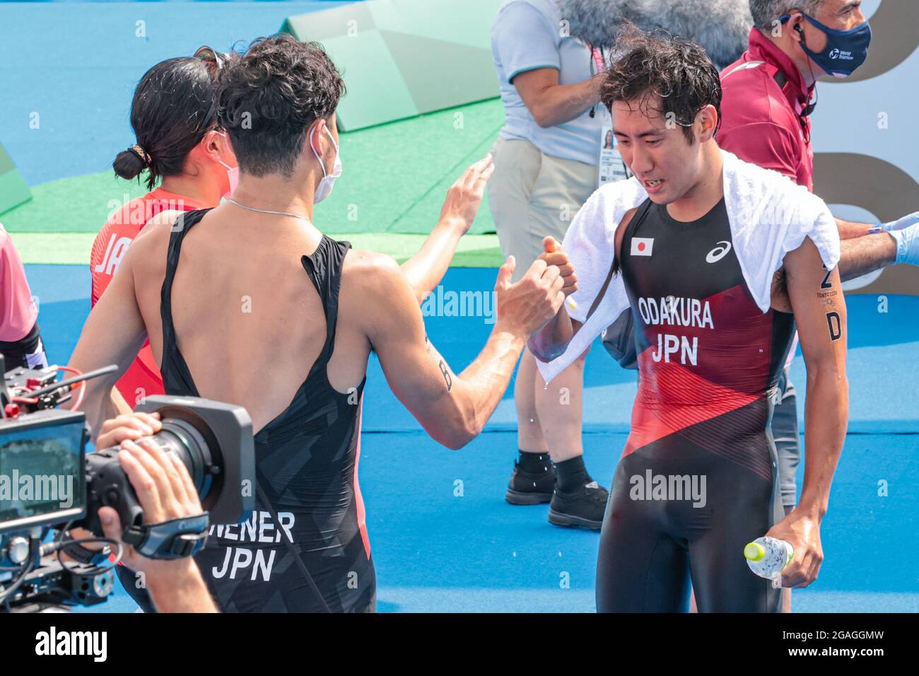 Tokyo, Japan. 31st July, 2021. Japan team group (JPN) Triathlon : Mixed ...