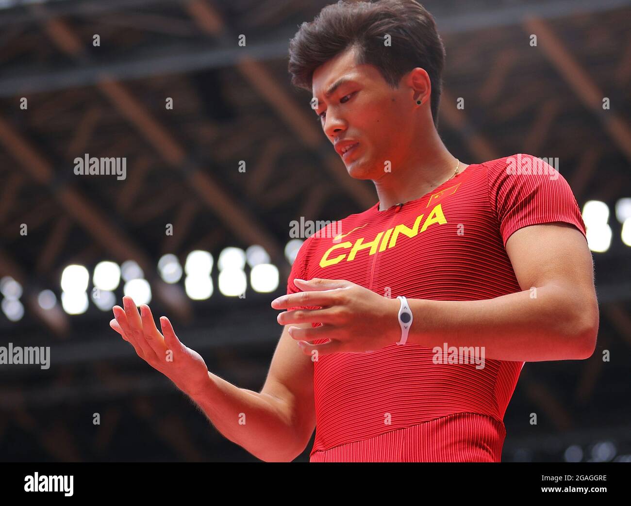 Tokyo, Japan. 31st July, 2021. Huang Bokai of China competes during the ...