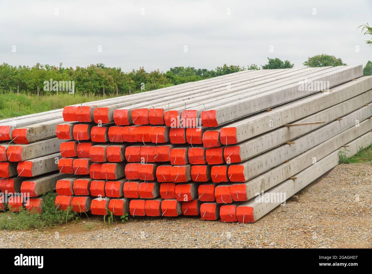 Reinforced concrete poles hi-res stock photography and images - Alamy
