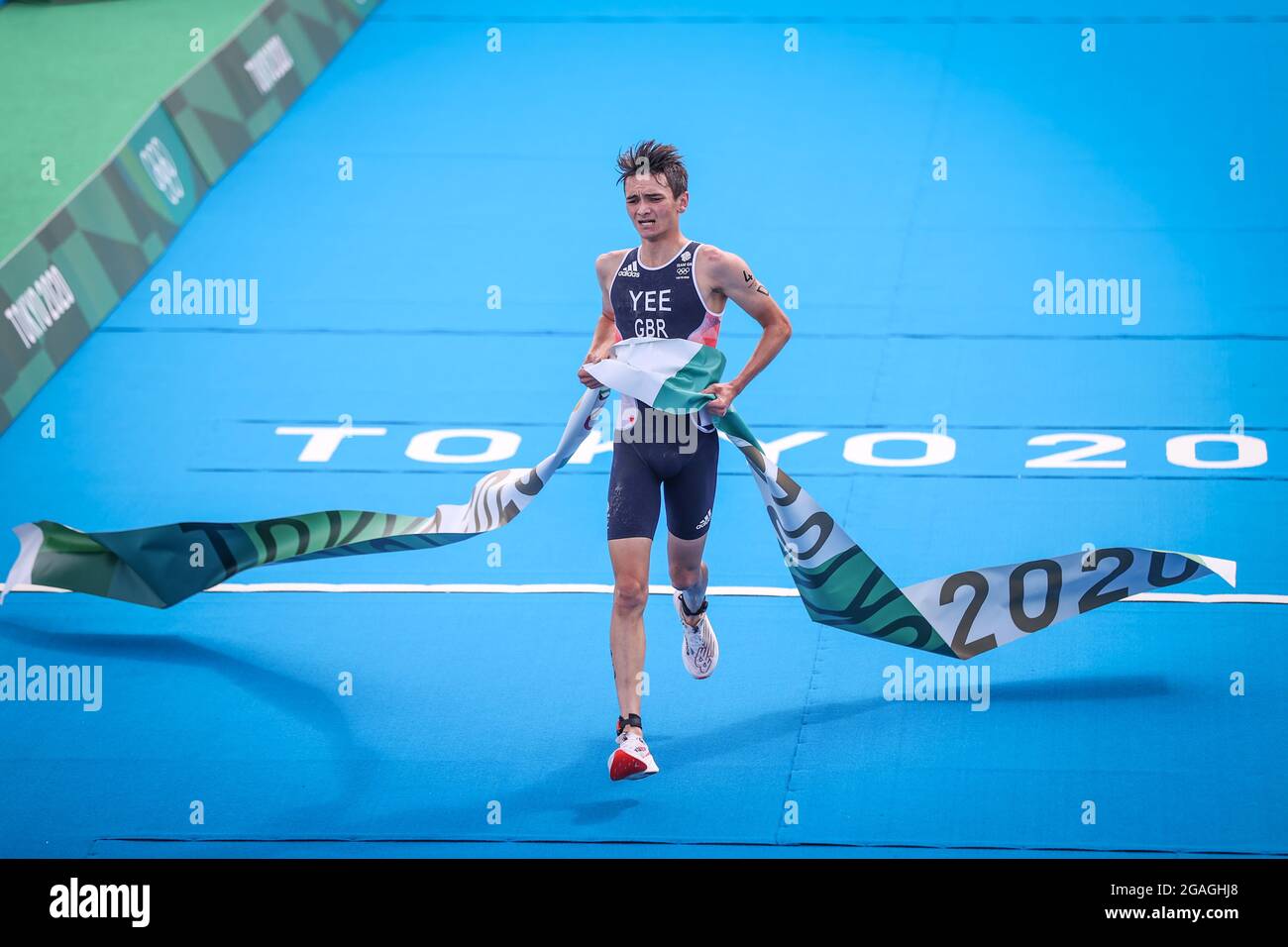 Tokyo, Japan. 31st July, 2021. Alex Yee of Great Britain crosses the ...