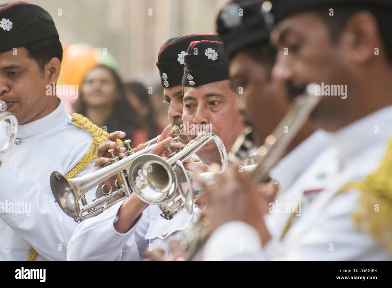 KOLKATA, WEST BENGAL , INDIA - JANUARY 17TH 2016 : Kolkata Police Force ...