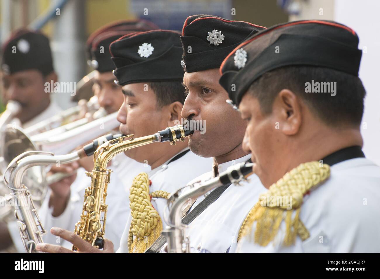 KOLKATA, WEST BENGAL , INDIA - JANUARY 17TH 2016 : Kolkata Police Force ...