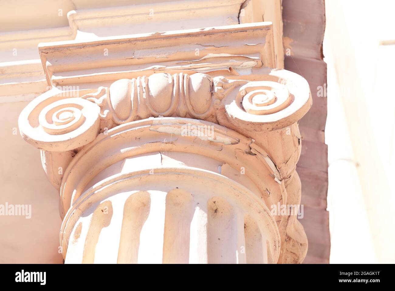 Old column, close up Stock Photo - Alamy