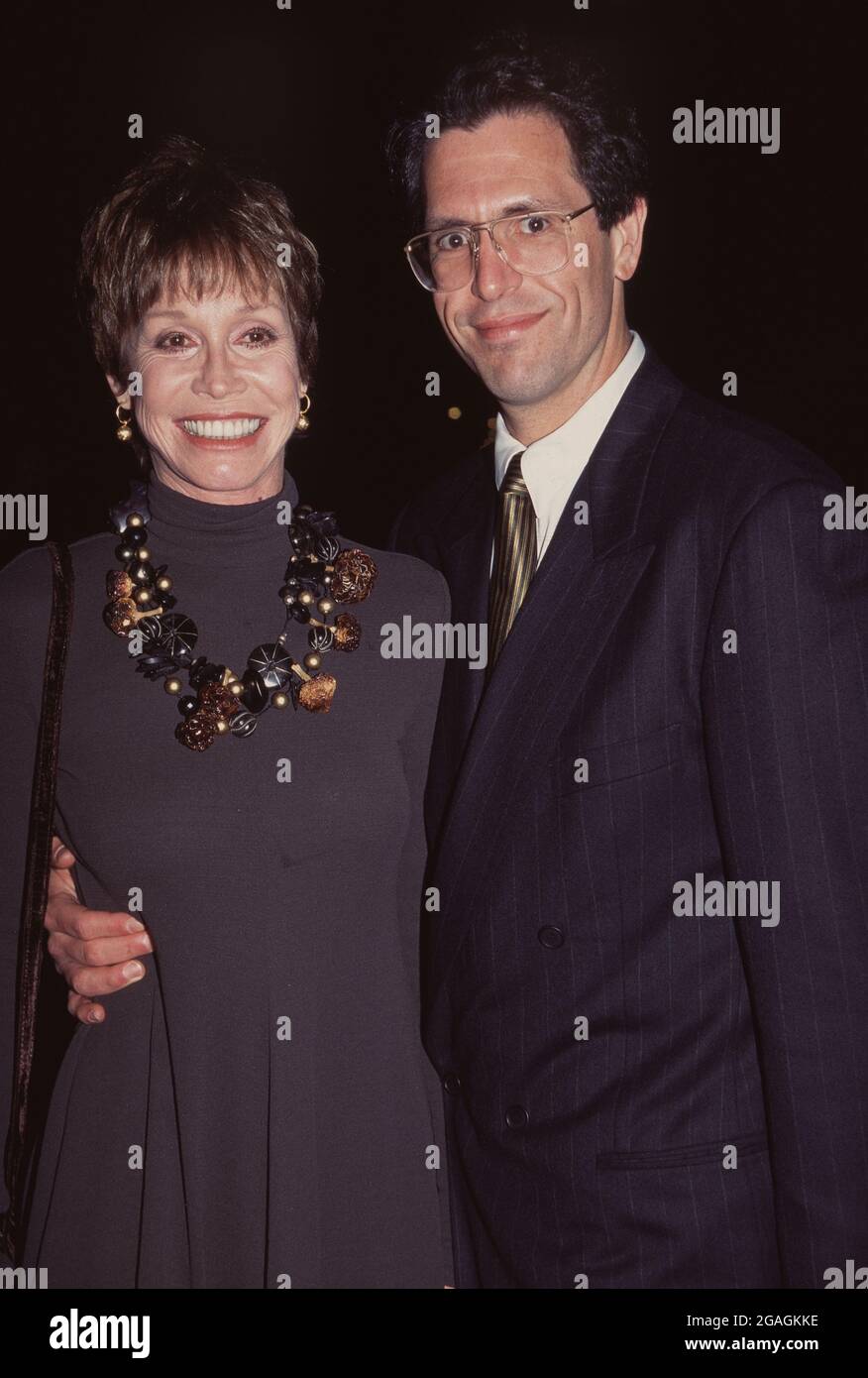 Mary Tyler Moore and husband Dr. Robert Levine attend an Allure Magazine Party in New York City ...