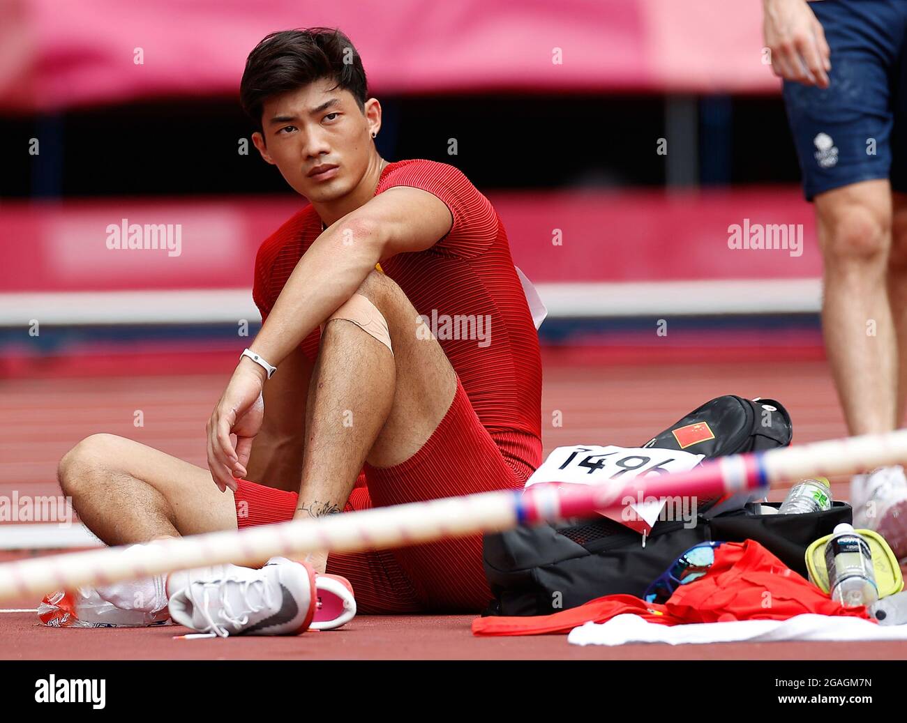 Tokyo, Japan. 31st July, 2021. Huang Bokai of China competes during the ...