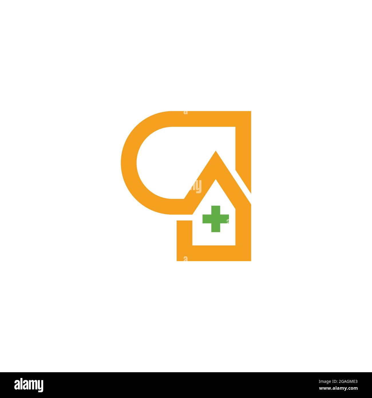 letter q plus medical house symbol logo vector Stock Vector Image & Art ...