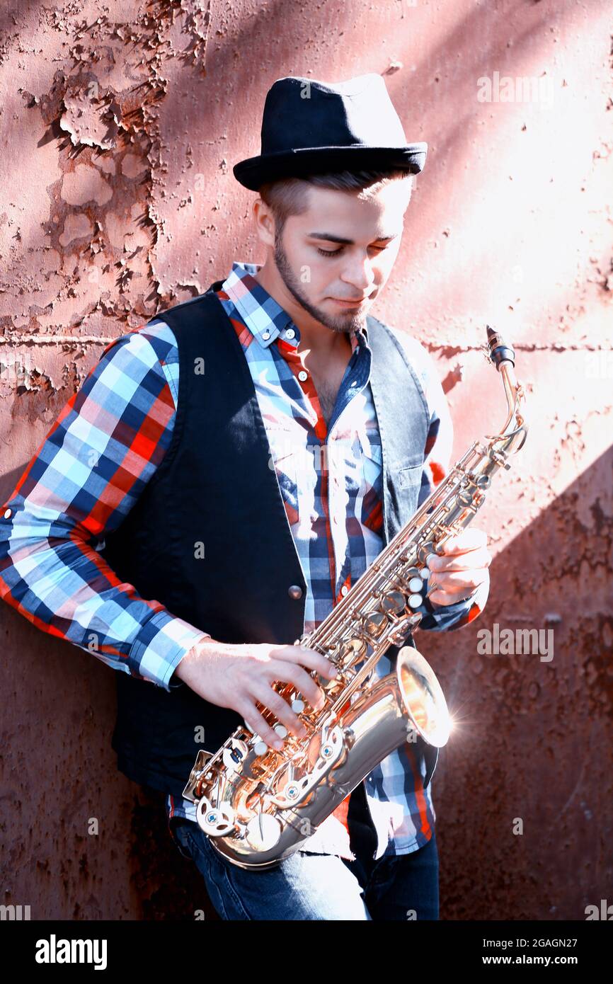 Old saxophone notes musical instrument hi-res stock photography and ...