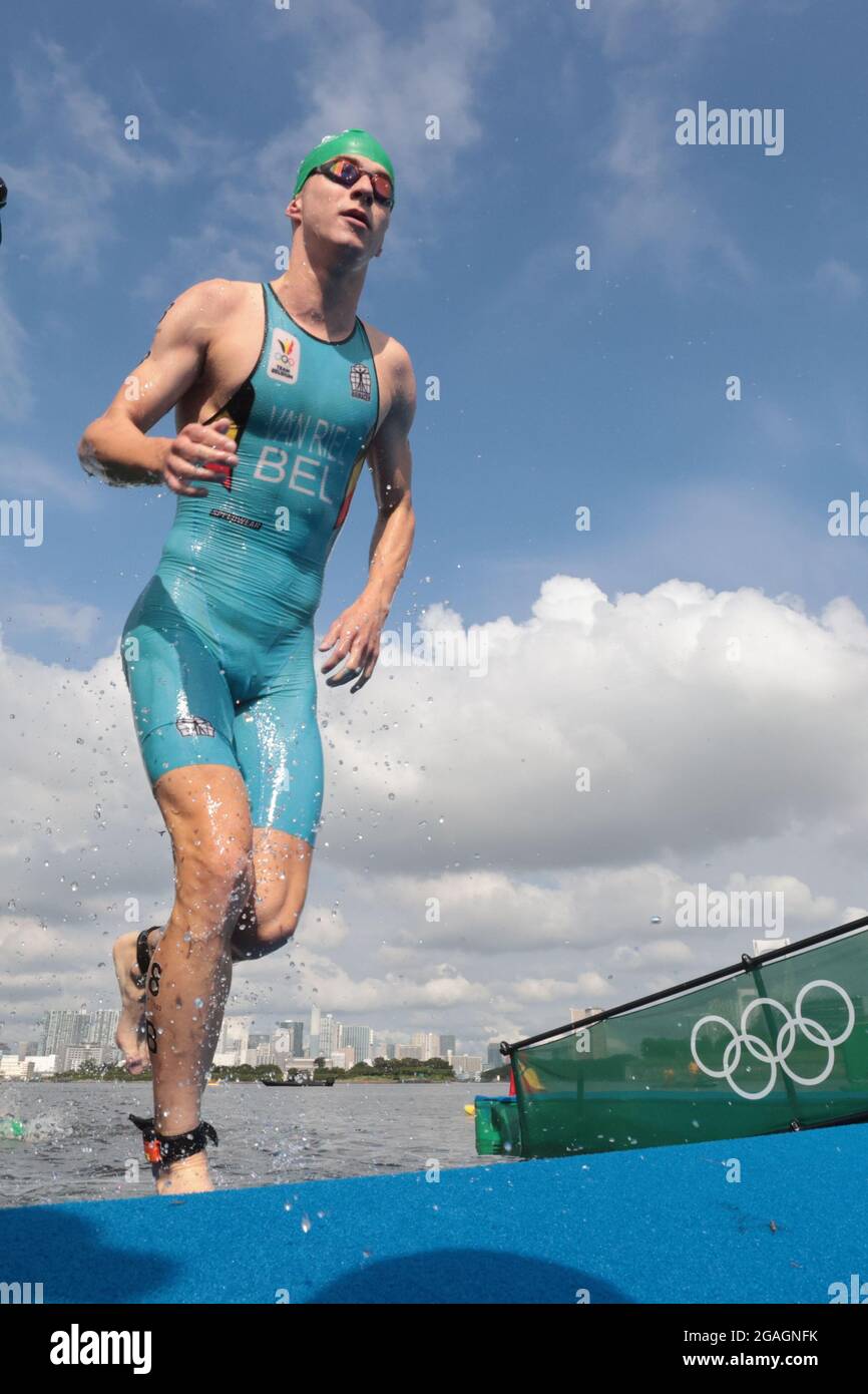 Tokyo, Japan. 31st July, 2021. van RIEL Marten (BEL) Triathlon : Mixed ...