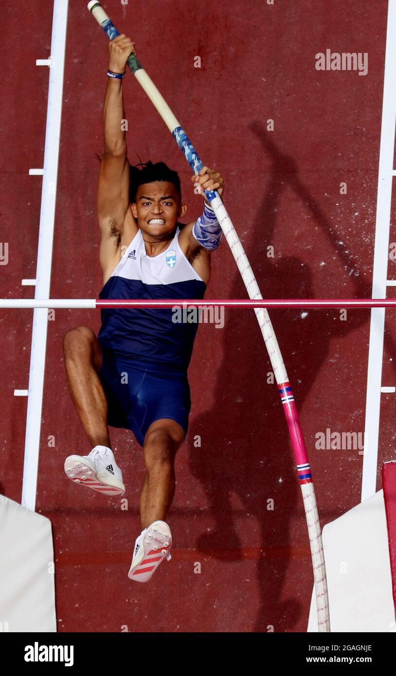 Tokyo, Japan. 31st July, 2021. Emmanouil Karalis of Greece competes ...