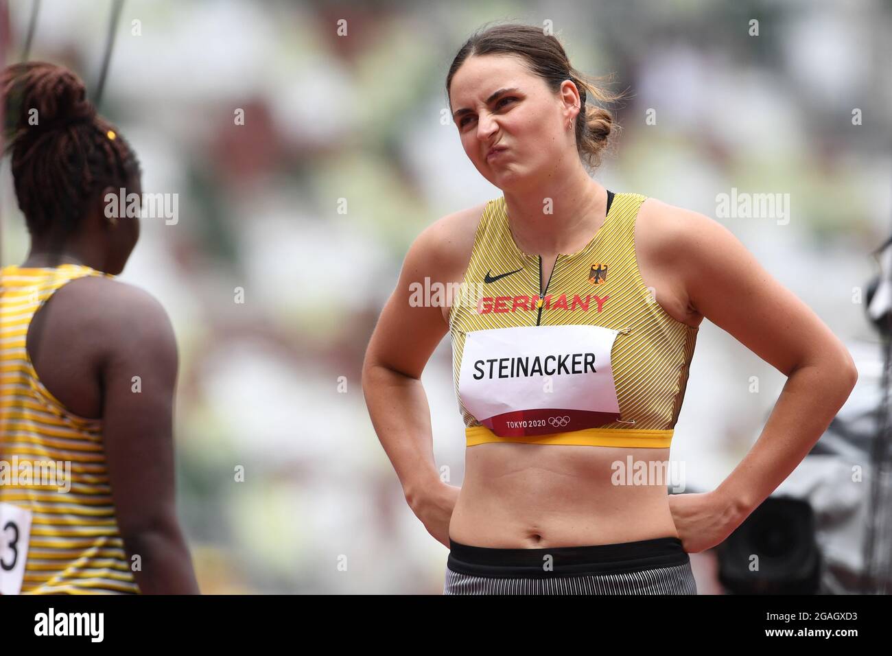 Tokyo, Japan. 31st July, 2021. Athletics: Olympics, discus throw, women ...