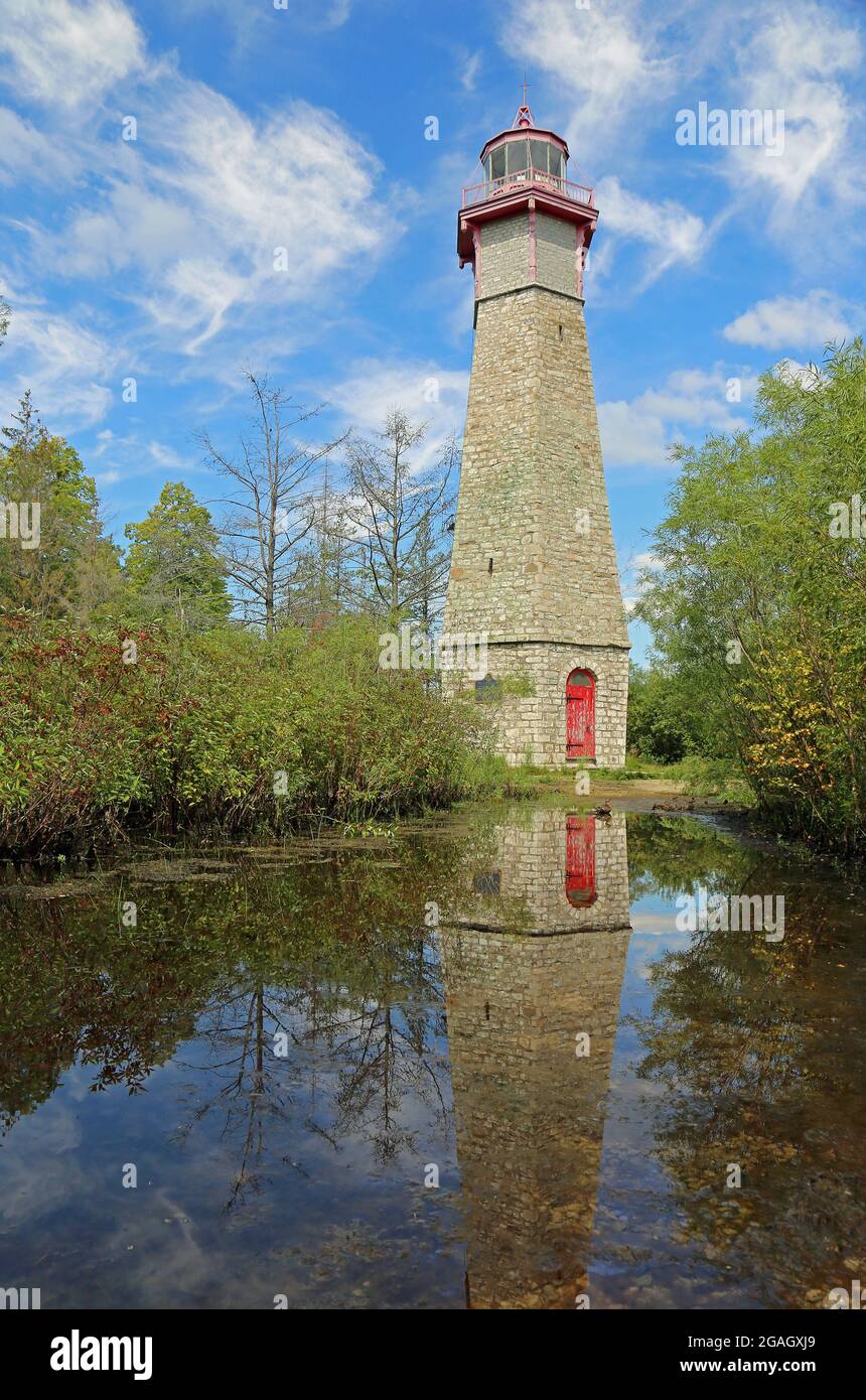 Vertical landscape with Gibraltar Point Lighthouse - Toronto, Canada ...