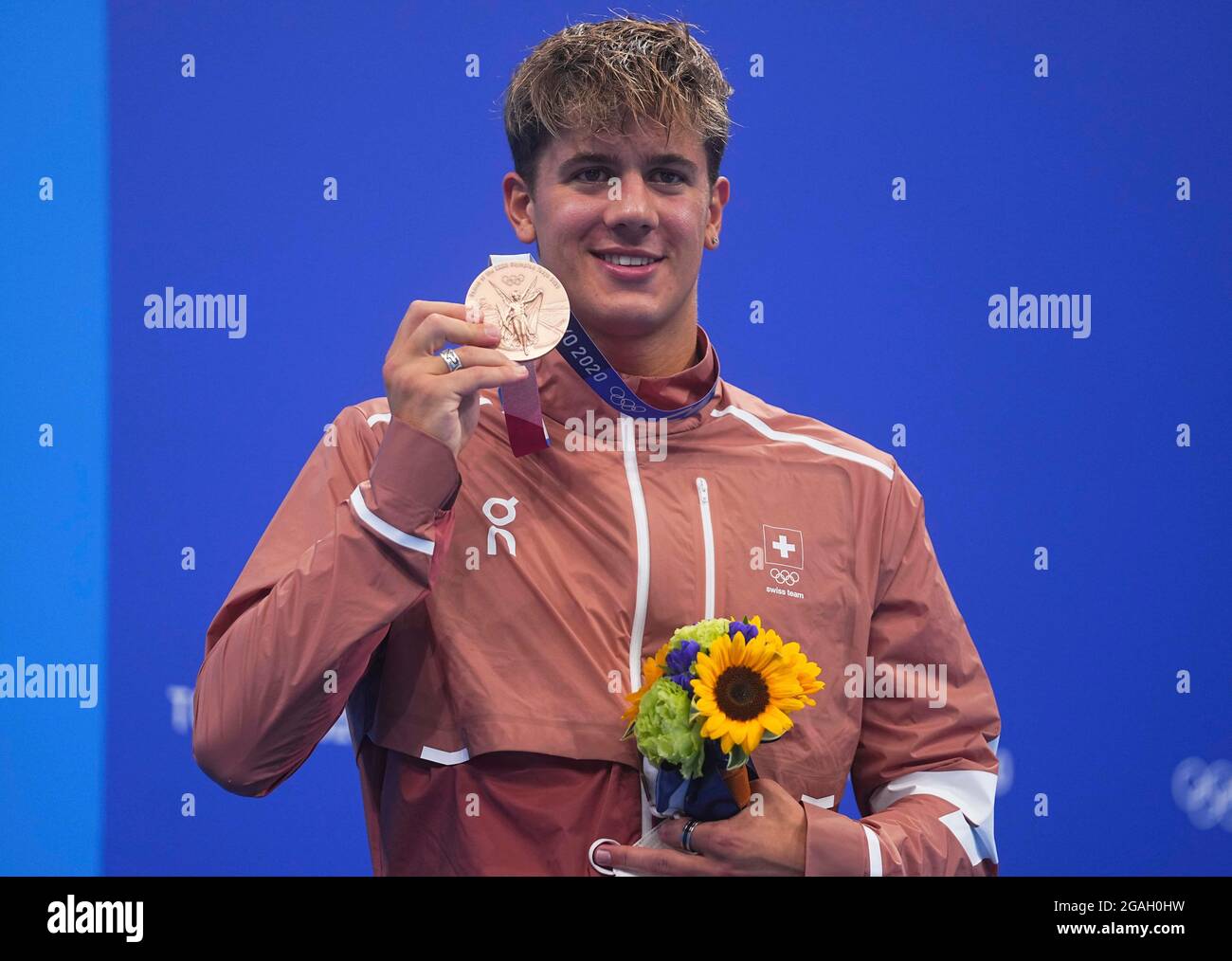 Tokyo, Japan. 31st July, 2021. Noe Ponti of Switzerland poses with the ...