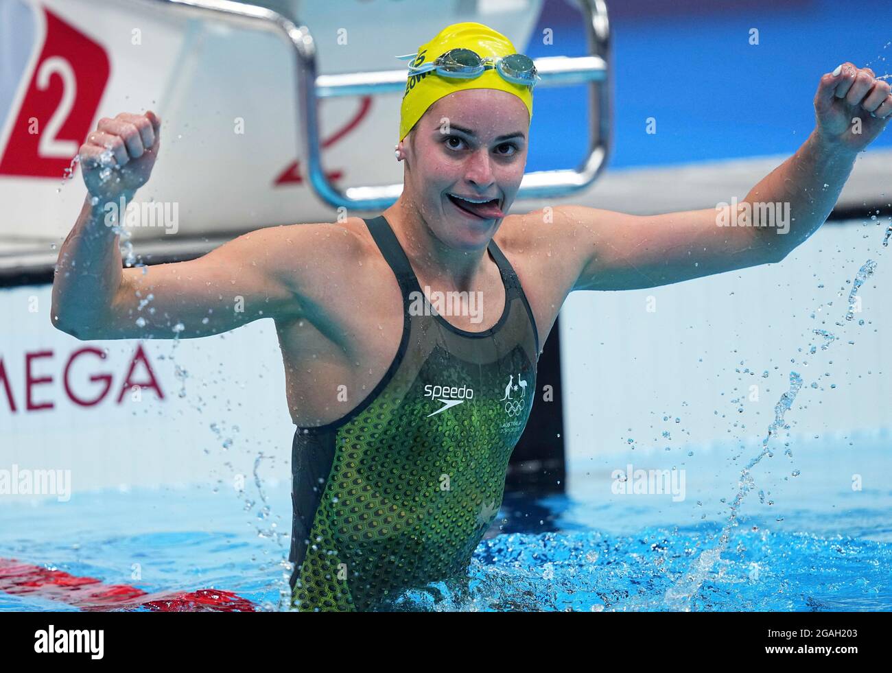 Tokyo, Japan. 31st July, 2021. Kaylee McKeown of Australia celebrates ...