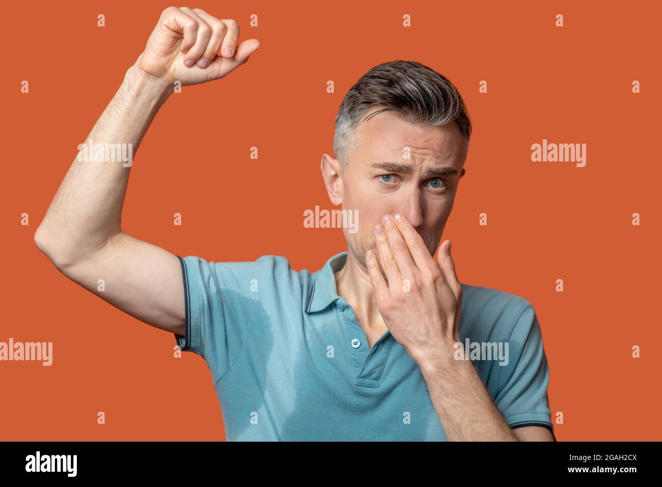 Perspiration perspiring hi-res stock photography and images - Alamy