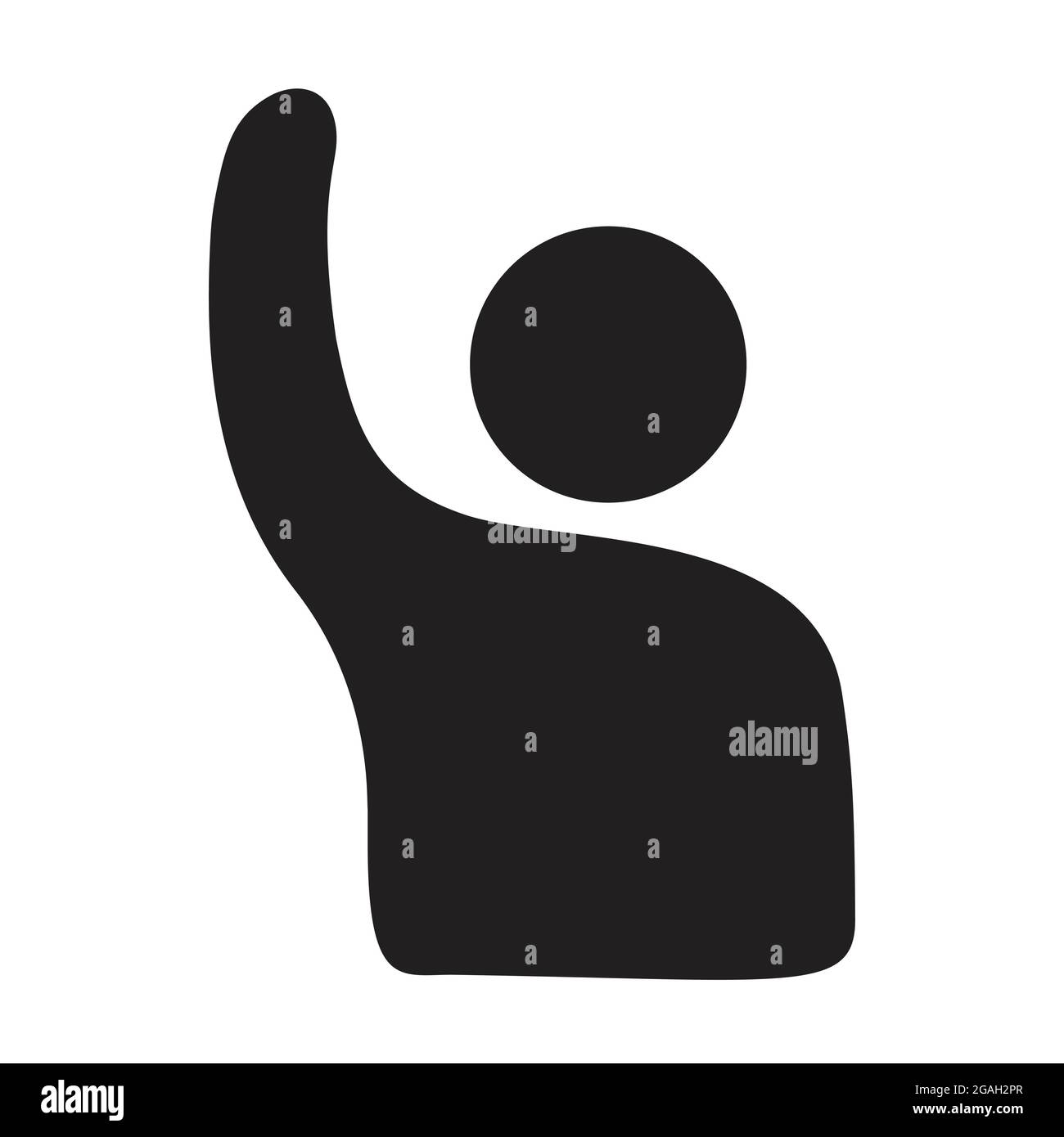 Human raised hand icon vector for your web site design, logo, app, UI ...