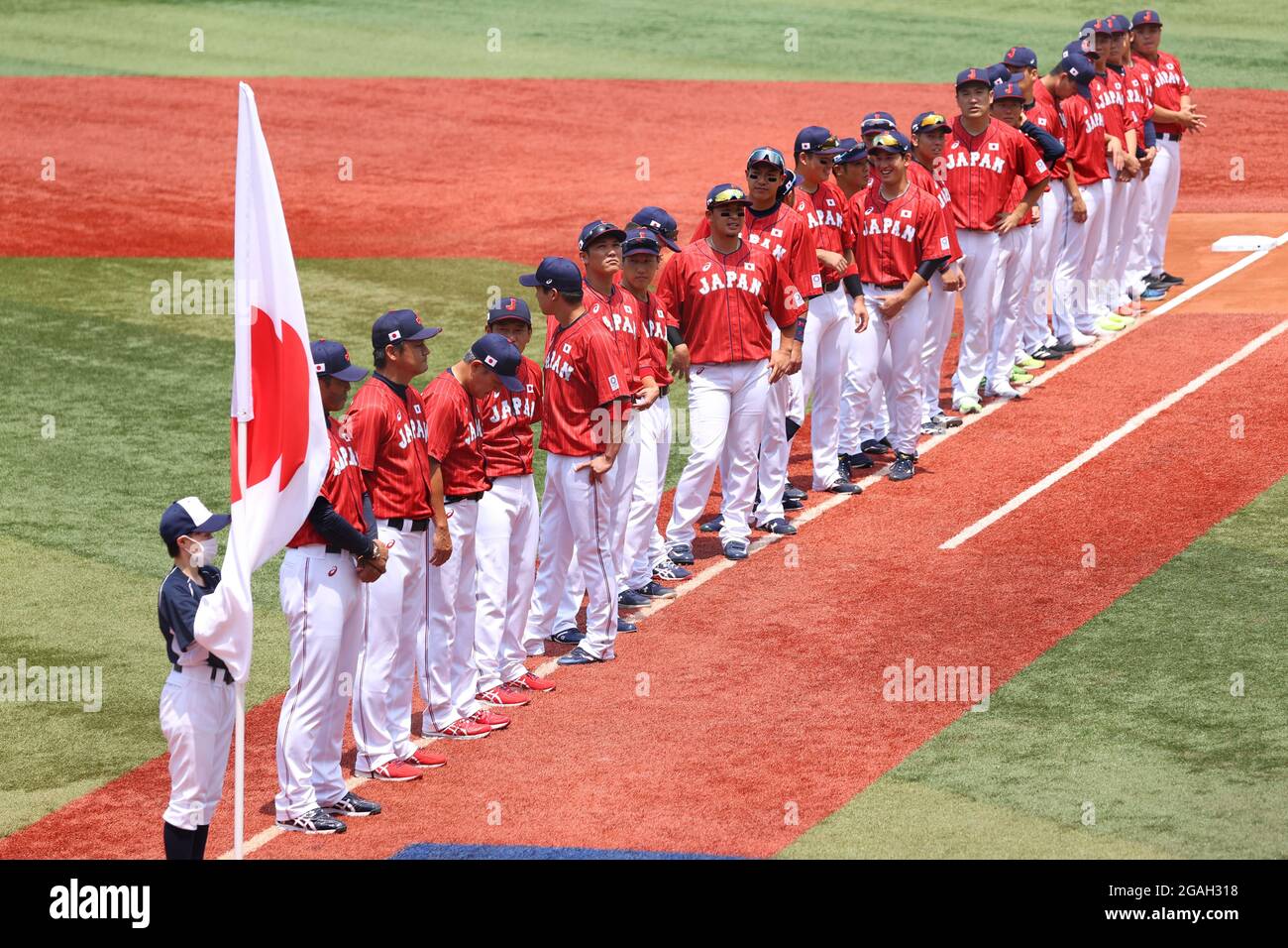 Kanagawa, Japan. 31st July, 2021. Japan team group (JPN) Baseball ...