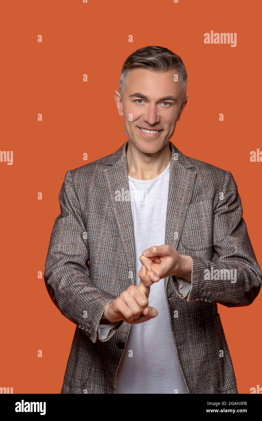 Finger language hi-res stock photography and images - Alamy