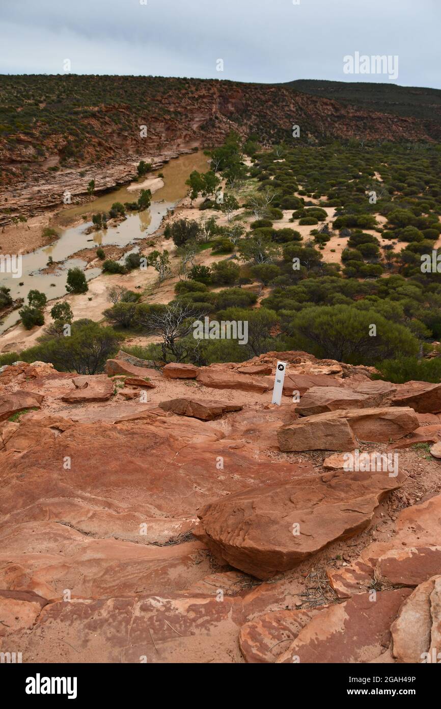 red rocks in gorge loop walk kalbarri national park western australia ...