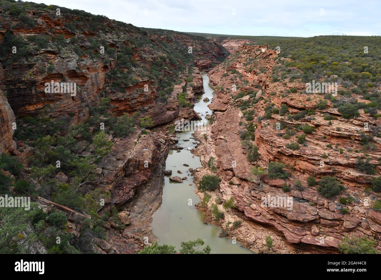 Z Bend lookout view Kalbarri National Park Stock Photo - Alamy