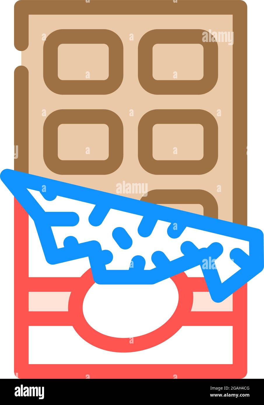 Chocolate pancakes cookies cream Cut Out Stock Images & Pictures - Alamy