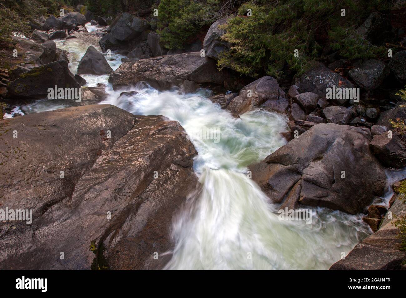 Water stream in Yosemite National Park, California. USA Stock Photo - Alamy