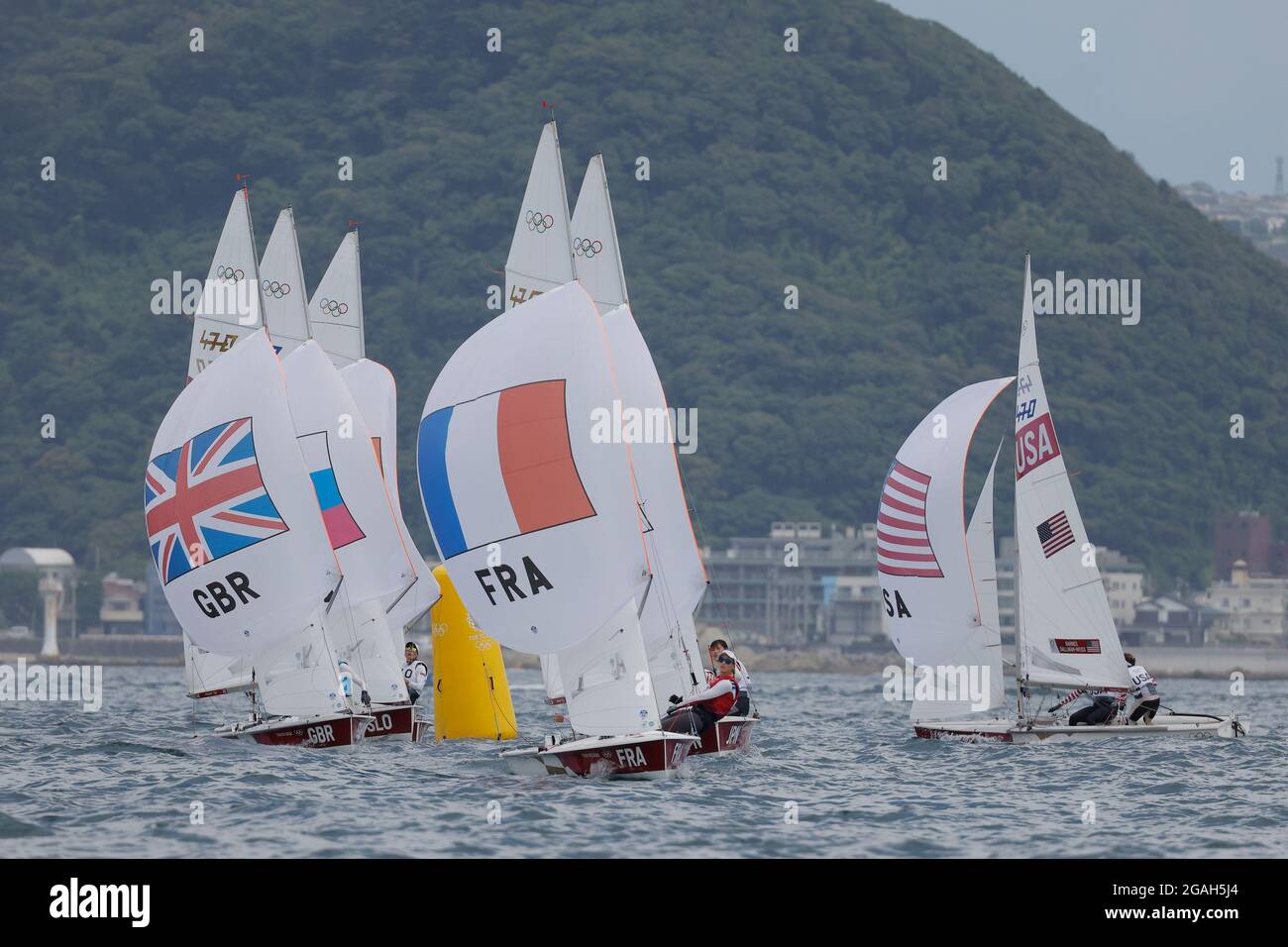 Kanagawa, Japan. 30th July, 2021. Women's Two Person Dinghy - 470 (FRA ...