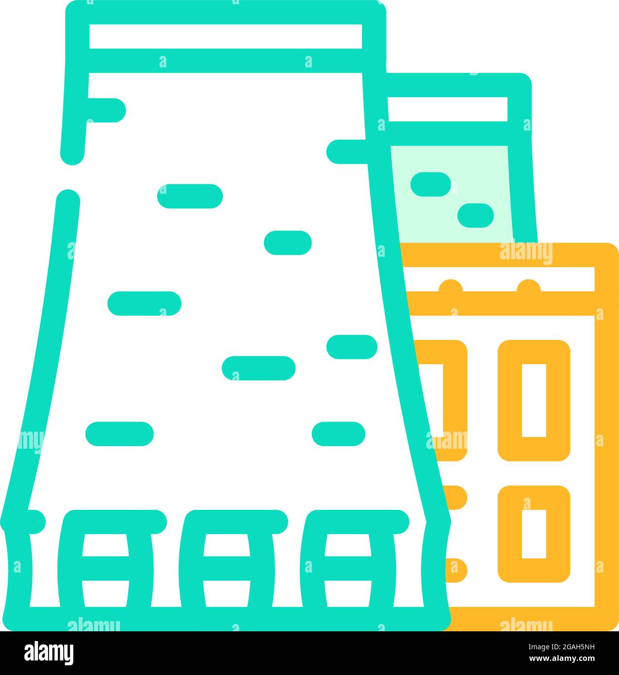 nuclear power plant color icon vector illustration Stock Vector Image ...