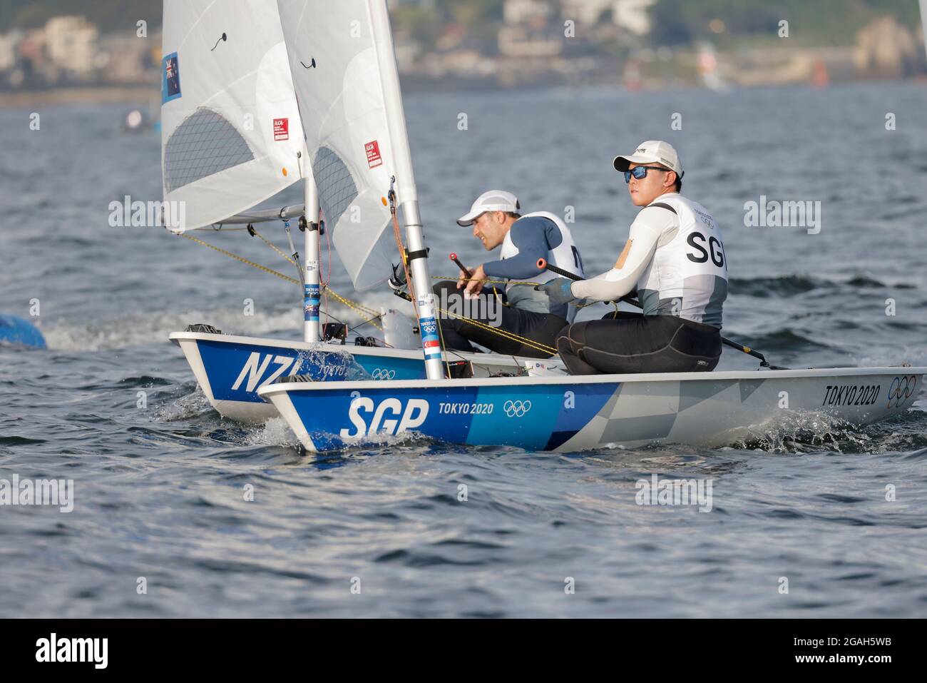 Kanagawa, Japan. 30th July, 2021. LO Ryan (SGP) Sailing : Men's One ...