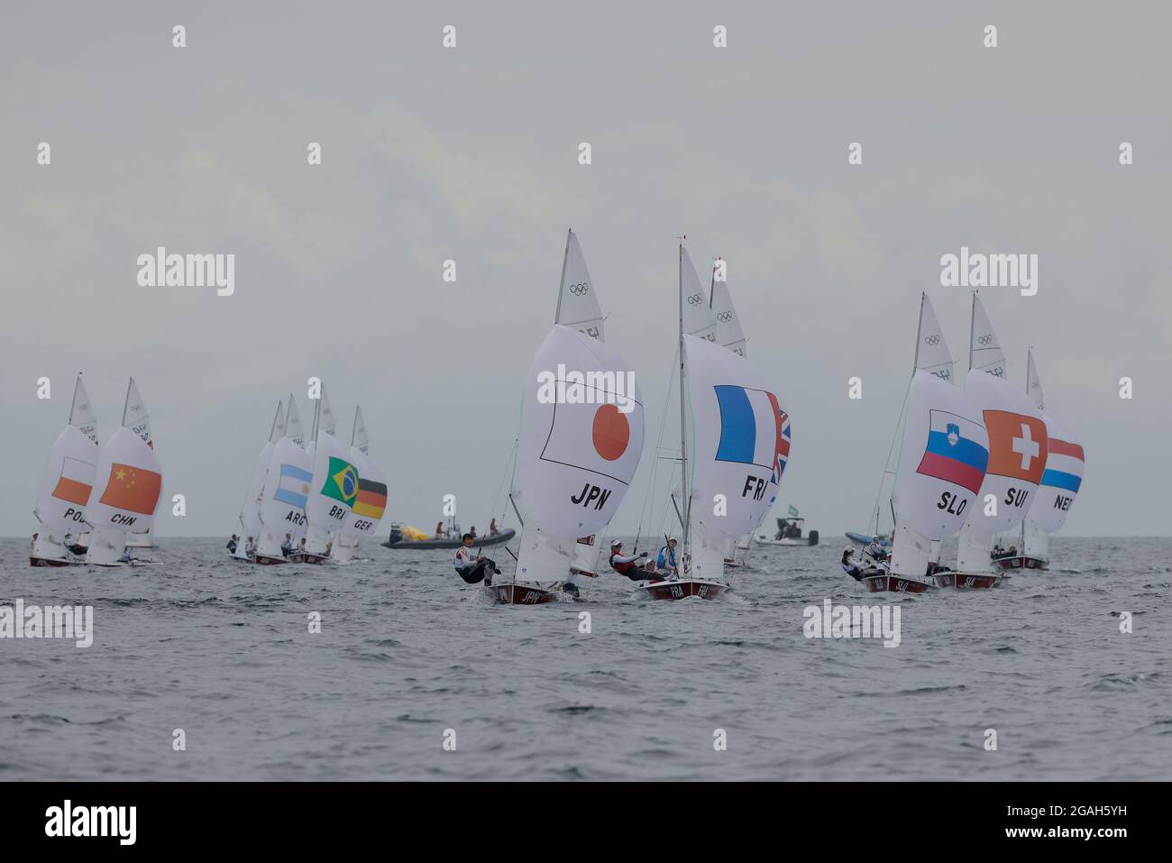 Kanagawa, Japan. 30th July, 2021. Women's Two Person Dinghy - 470 ...